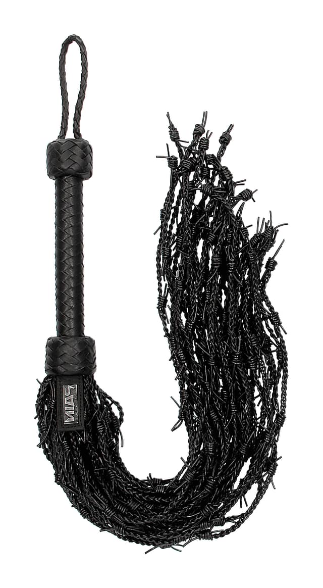 Leather Barbed Wire Flogger – The BDSM Toy Shop