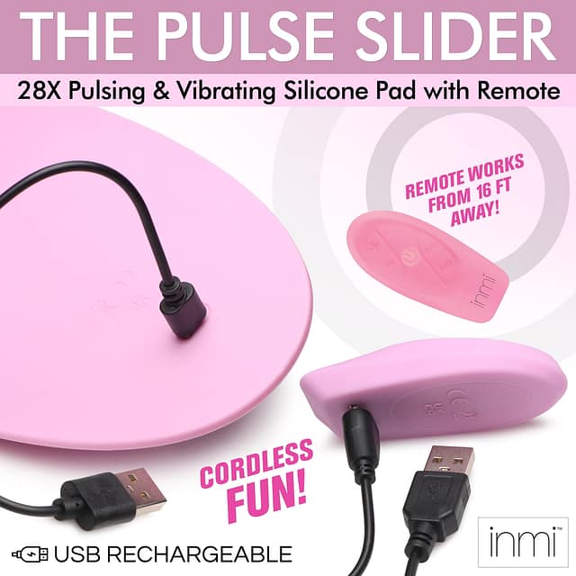 The Pulse Slider 28x Pulsing And Vibrating Silicone Pad With Remote The Bdsm Toy Shop