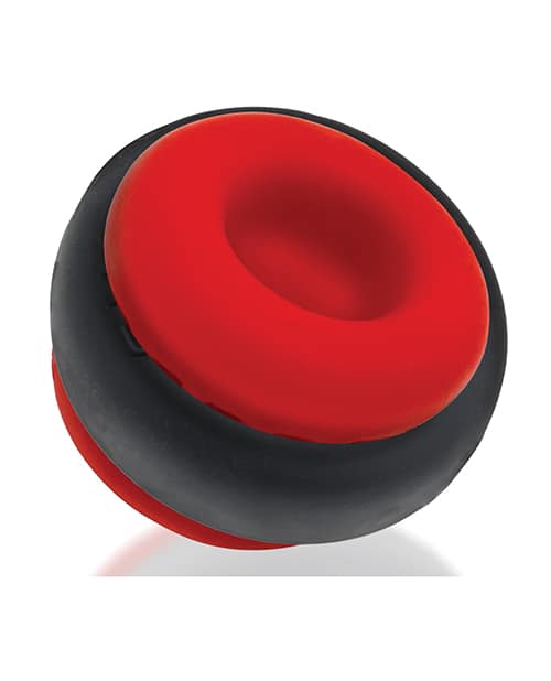 Oxballs UltraCore Ball Stretcher w/Axis Ring – Red Ice – The BDSM Toy Shop