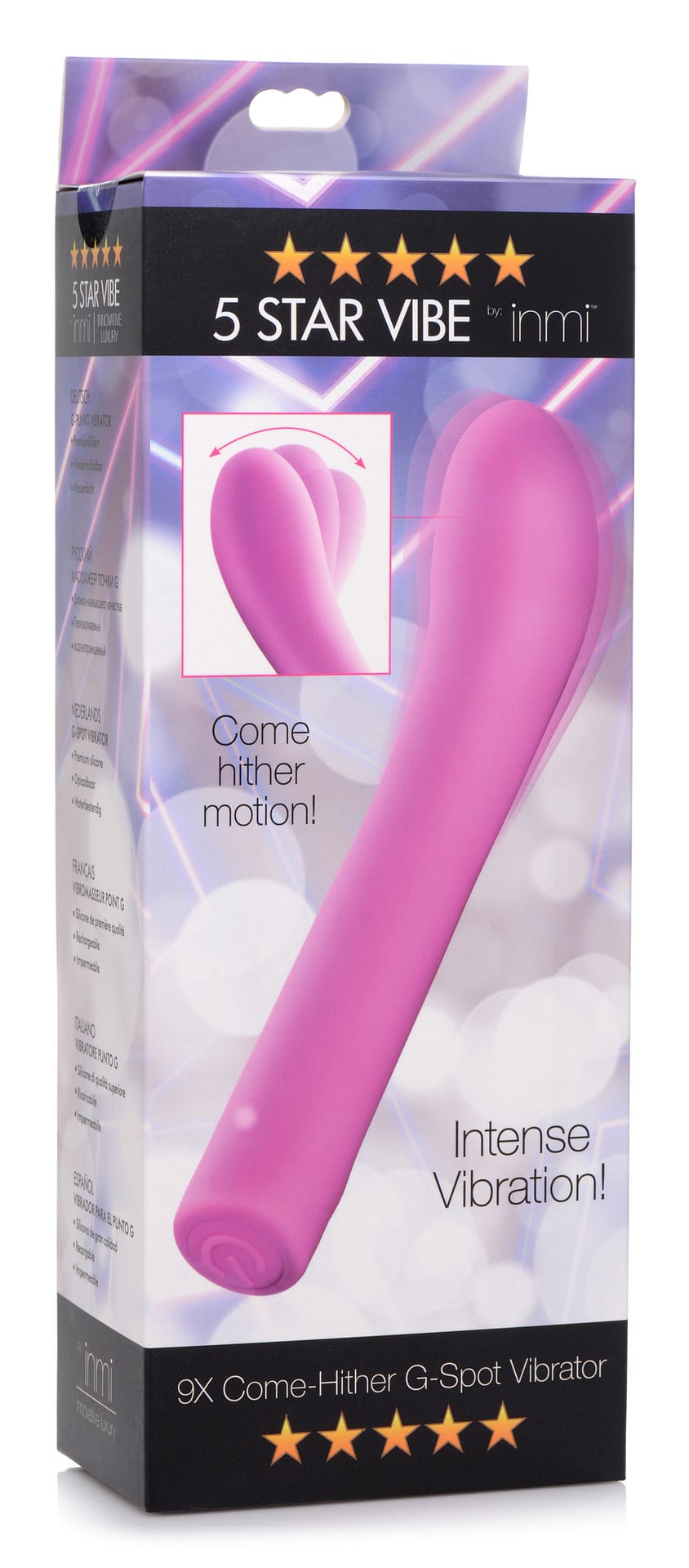 5 Star 9x Come Hither G Spot Silicone Vibrator Pink The Bdsm Toy Shop