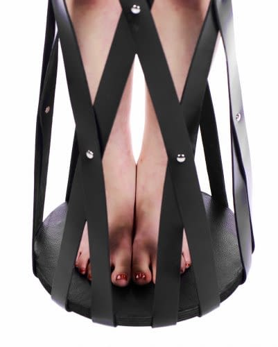Hanging Leather Cage - The BDSM Toy Shop